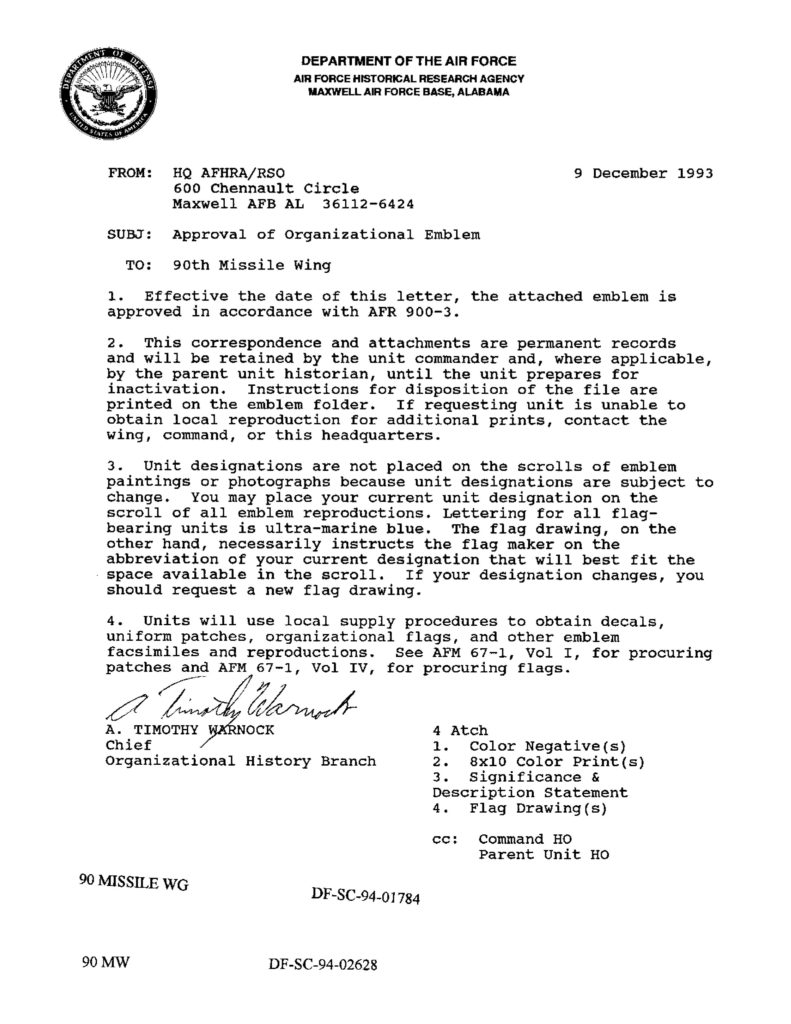 Patches – Warren ICBM and Heritage Museum